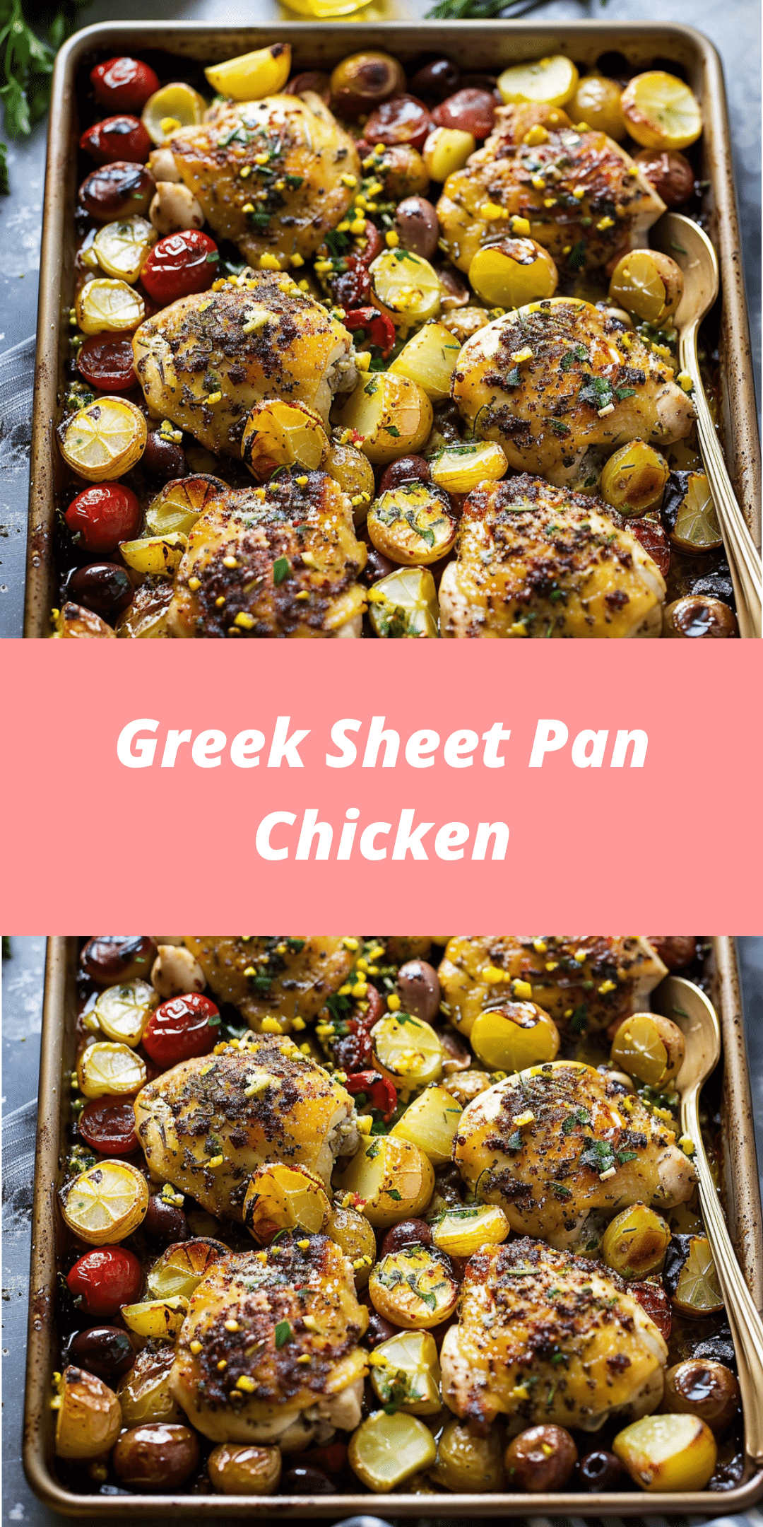 Greek Sheet Pan Chicken | TheFamilyCooking