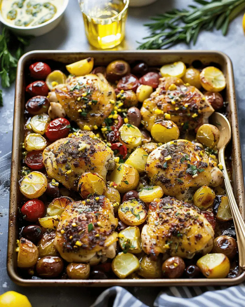 Greek Sheet Pan Chicken | TheFamilyCooking