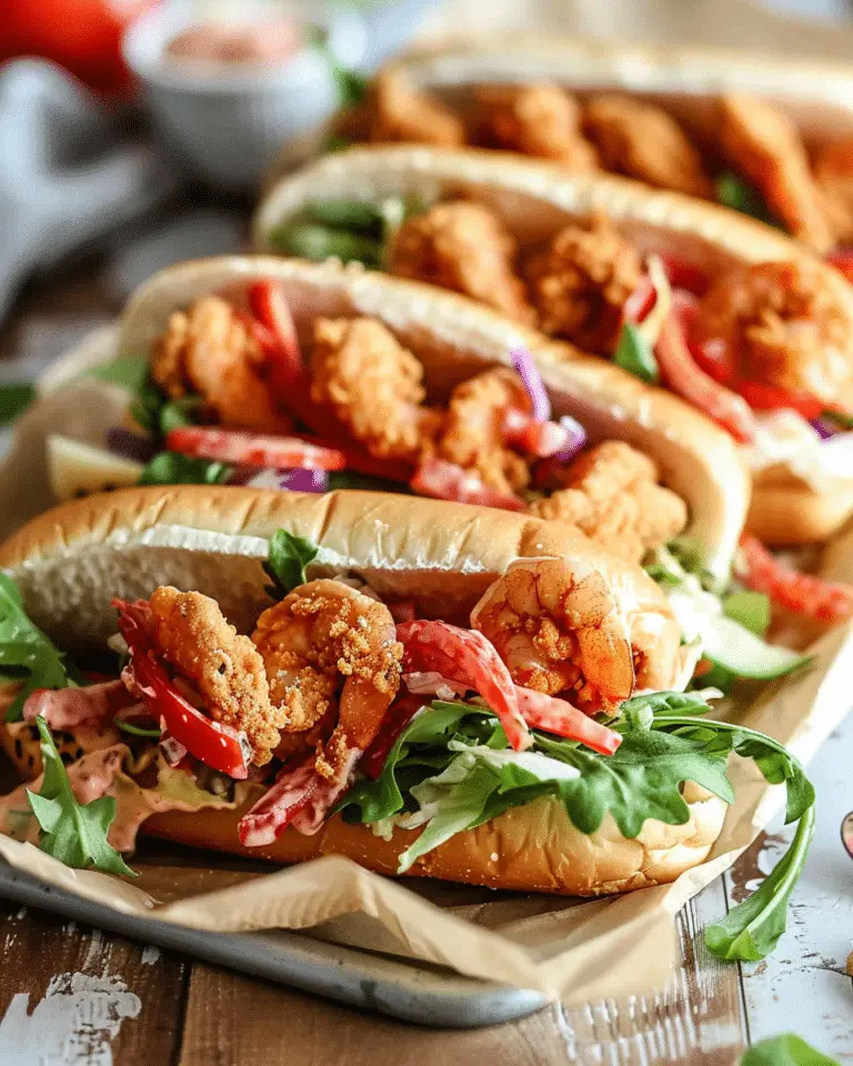 Shrimp Po Boy Sandwich Recipe | TheFamilyCooking