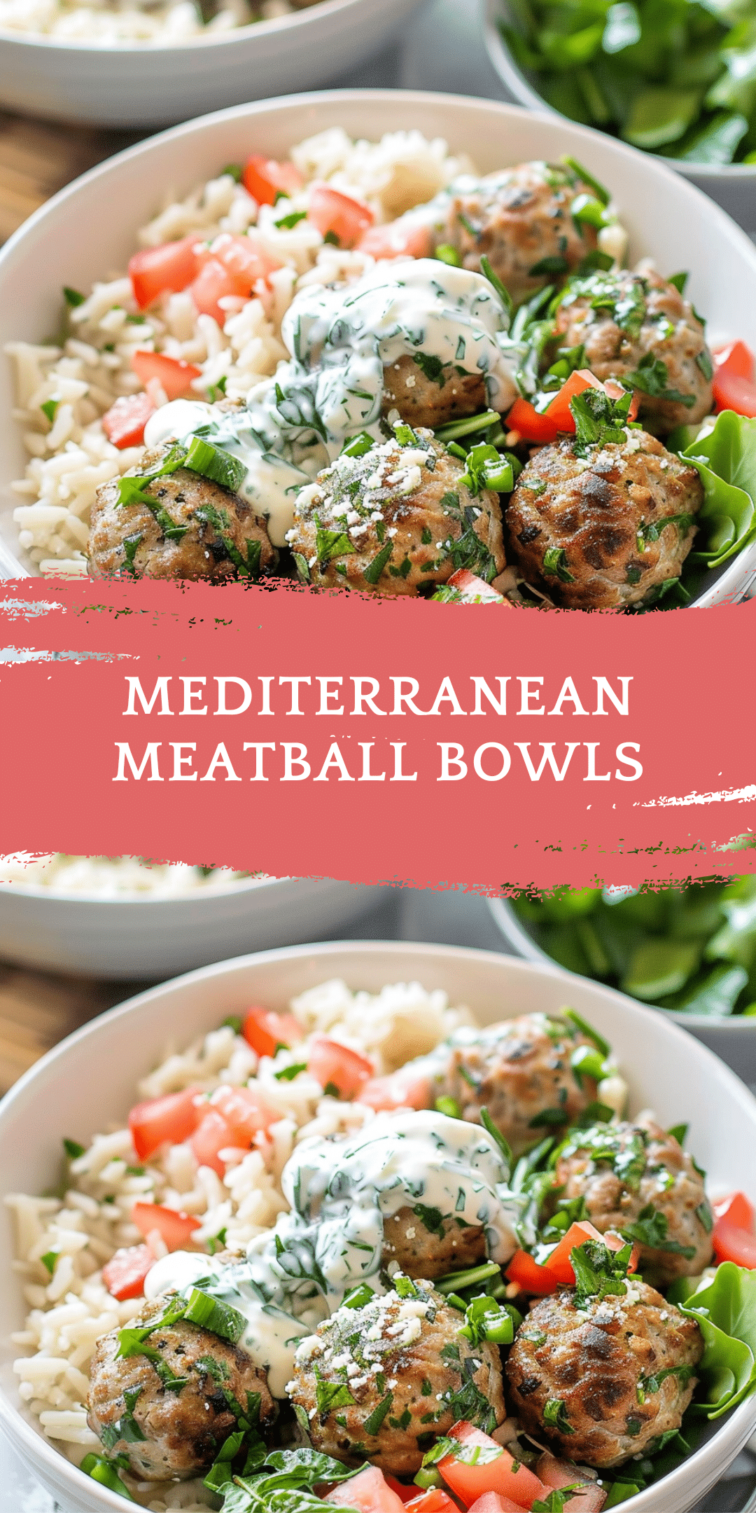 Mediterranean Meatball Bowls | TheFamilyCooking