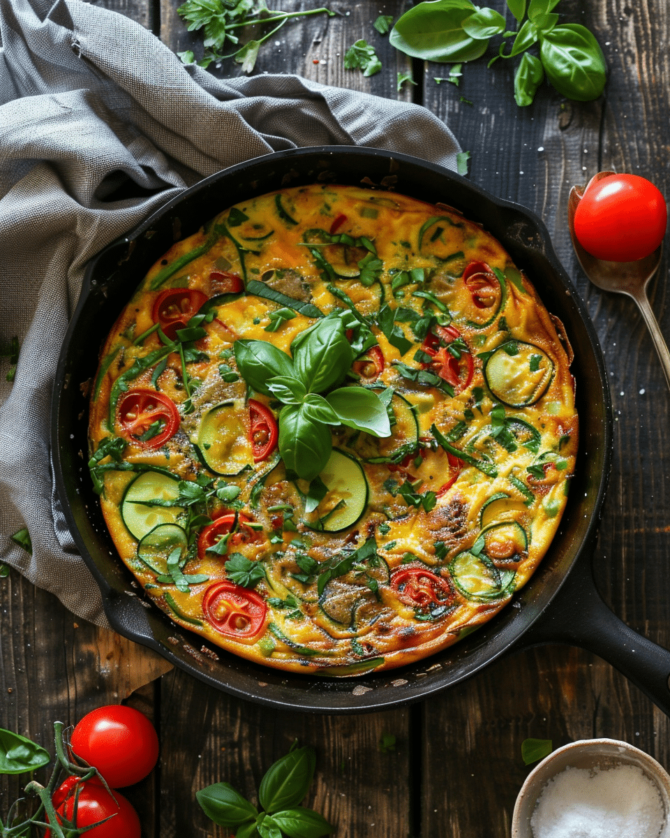 Spring Vegetable Frittata | TheFamilyCooking