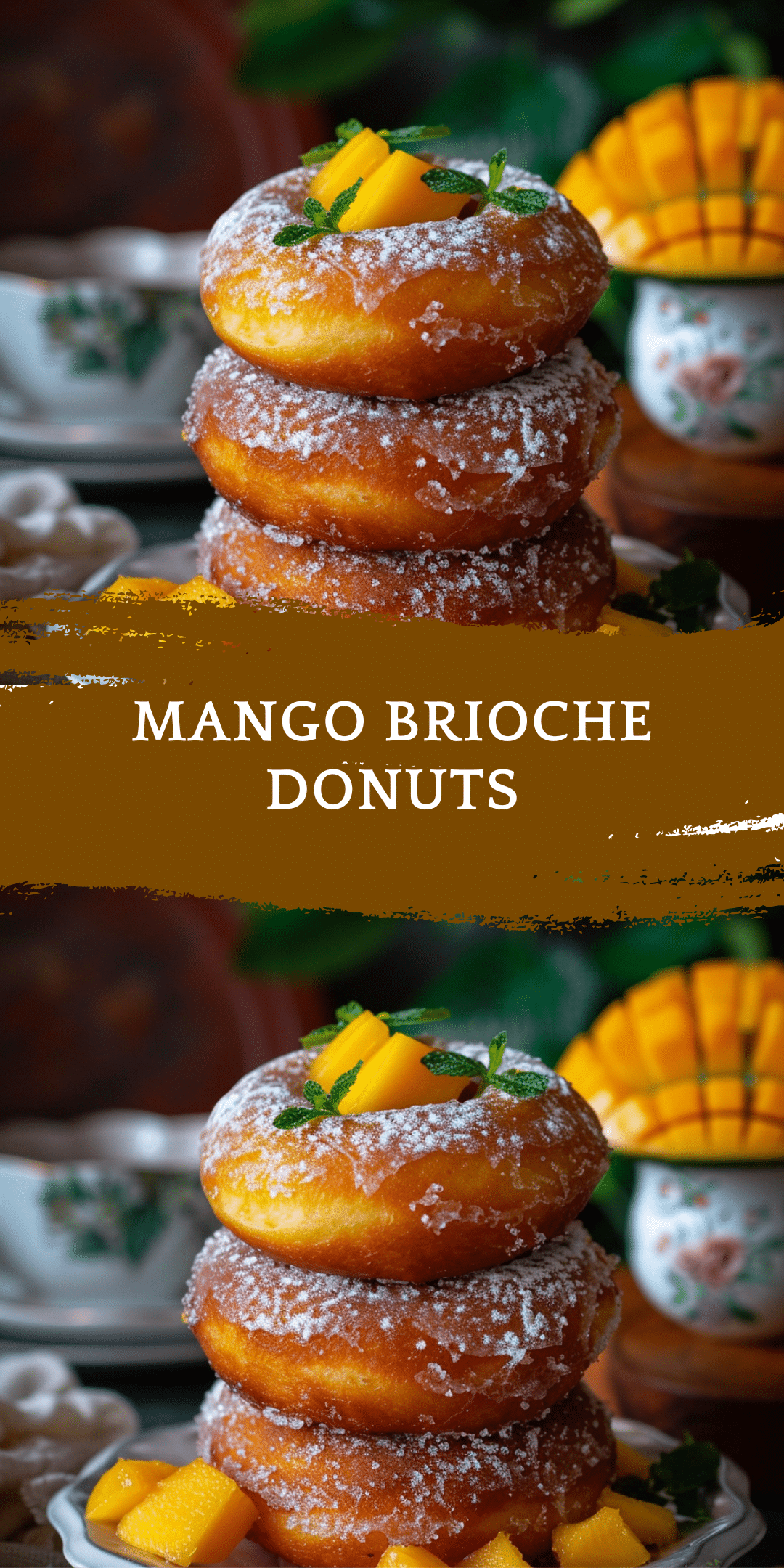 Mango Brioche Donuts | TheFamilyCooking