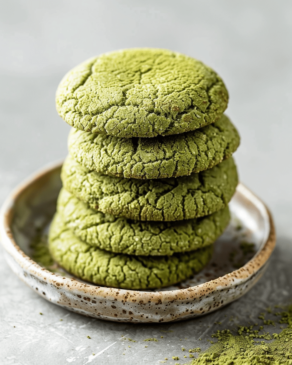 Matcha Butter Cookies | TheFamilyCooking