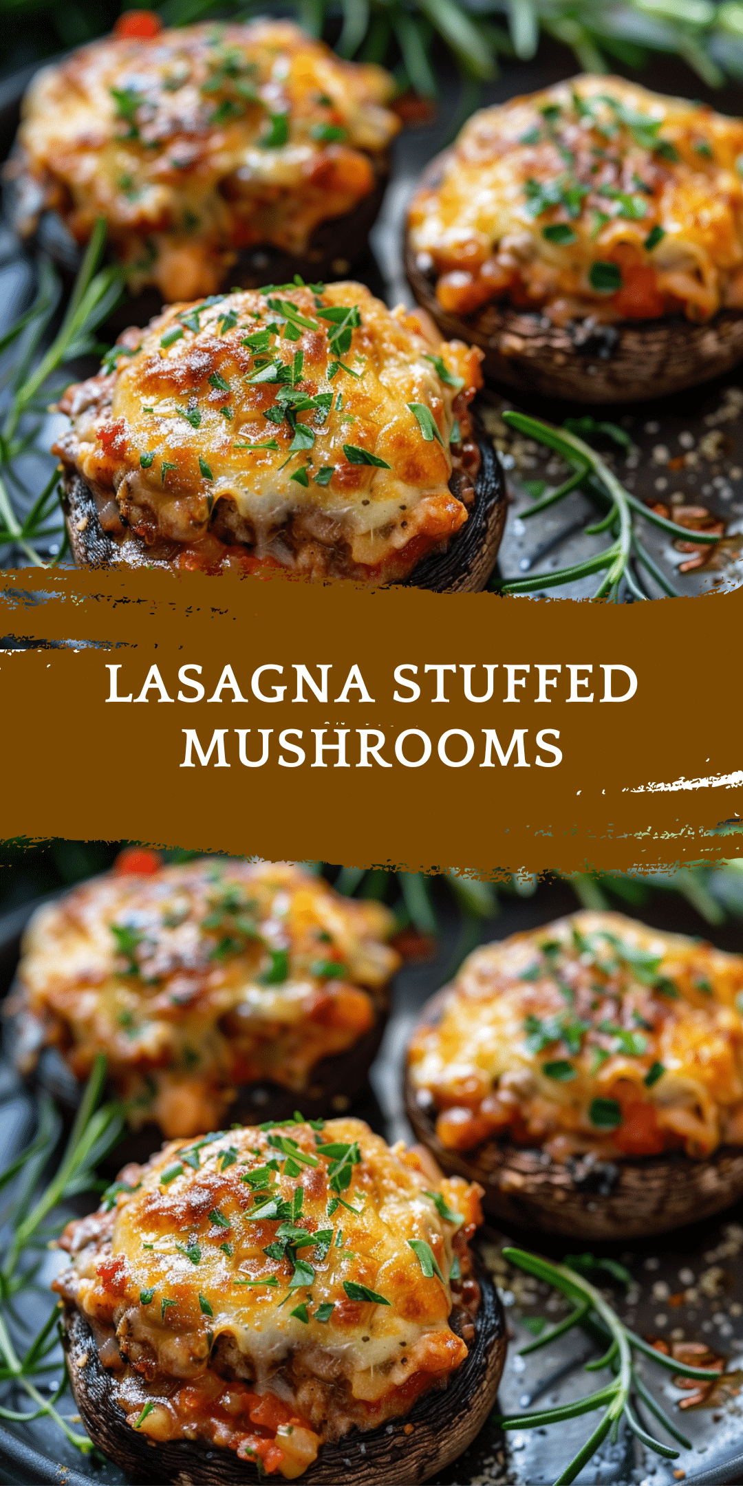 Lasagna Stuffed Mushrooms | TheFamilyCooking
