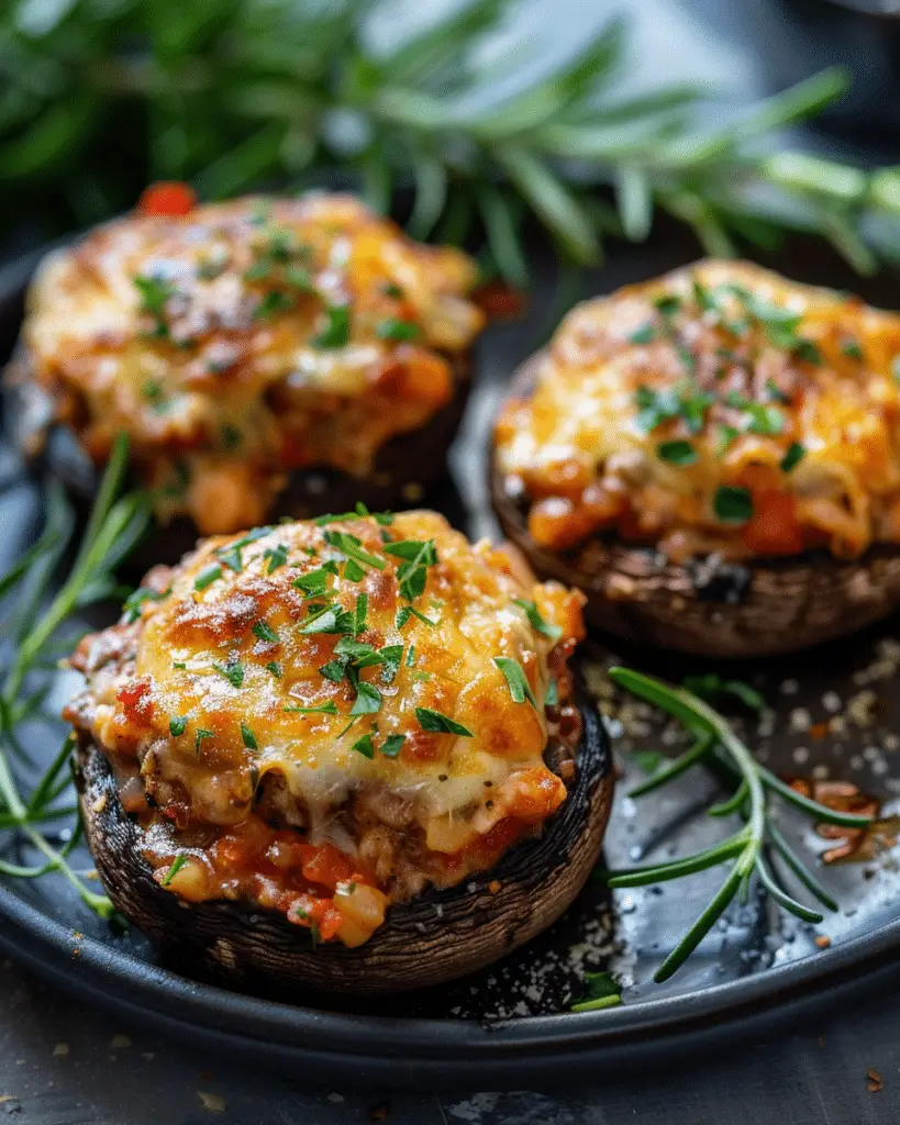 Lasagna Stuffed Mushrooms | TheFamilyCooking