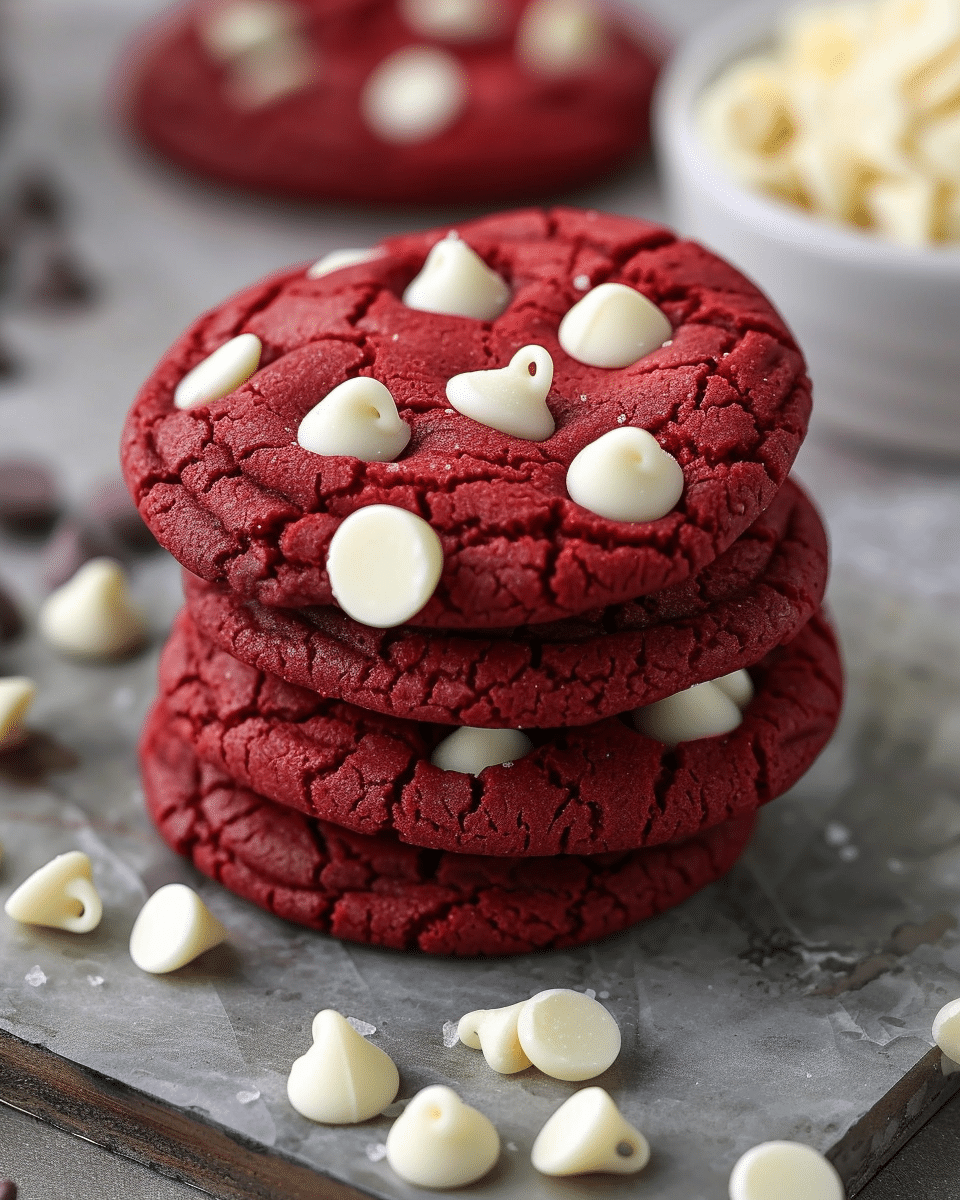 Single Serve Red Velvet Cookie with White Chocolate Chips ...