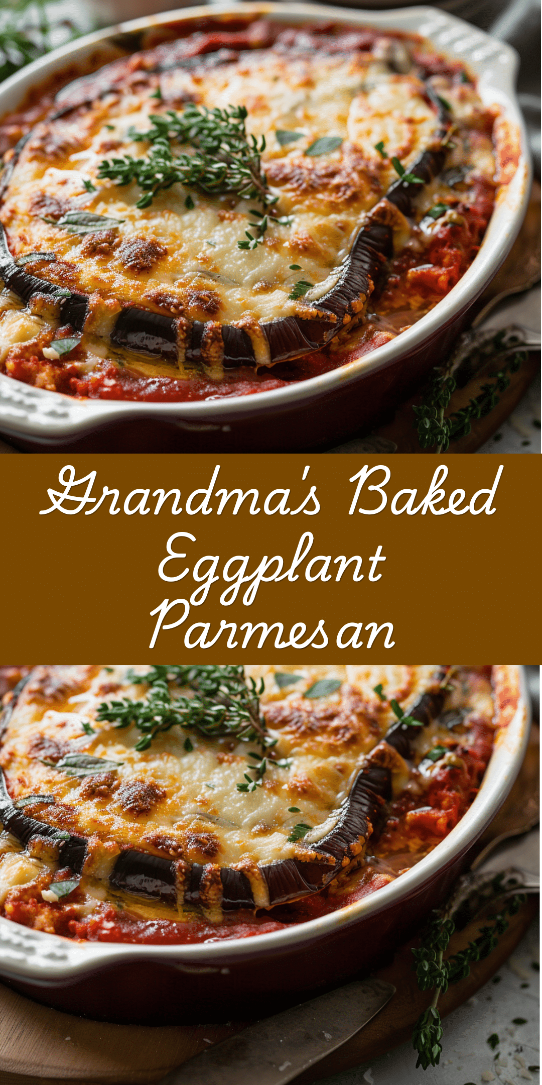Grandma's Baked Eggplant Parmesan | TheFamilyCooking