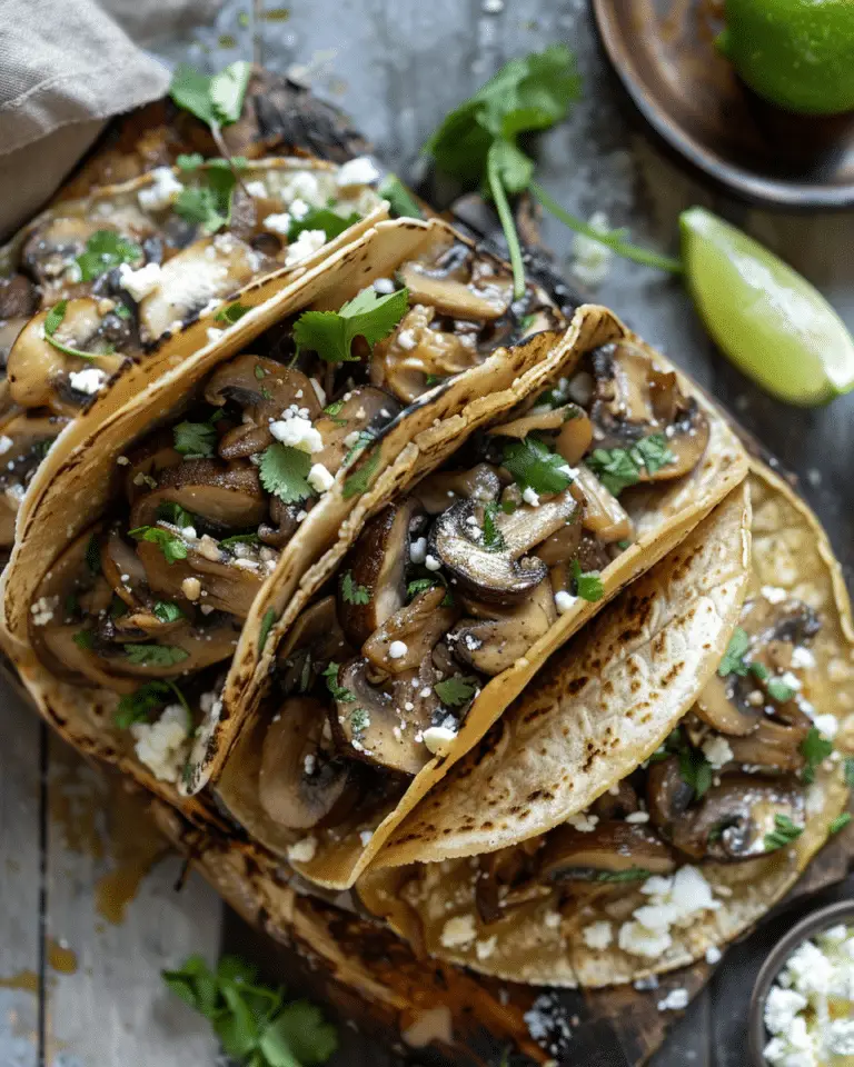 Asada Mushroom Tacos | TheFamilyCooking