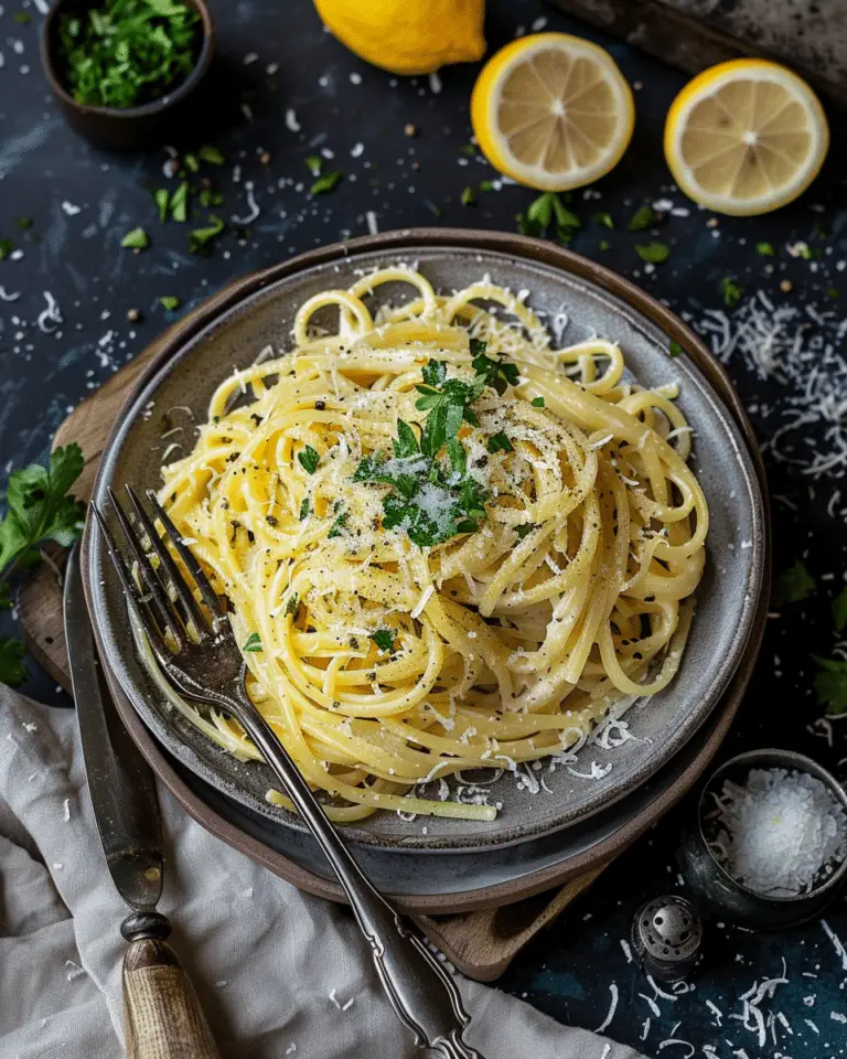 Lemon Pepper Pasta | TheFamilyCooking
