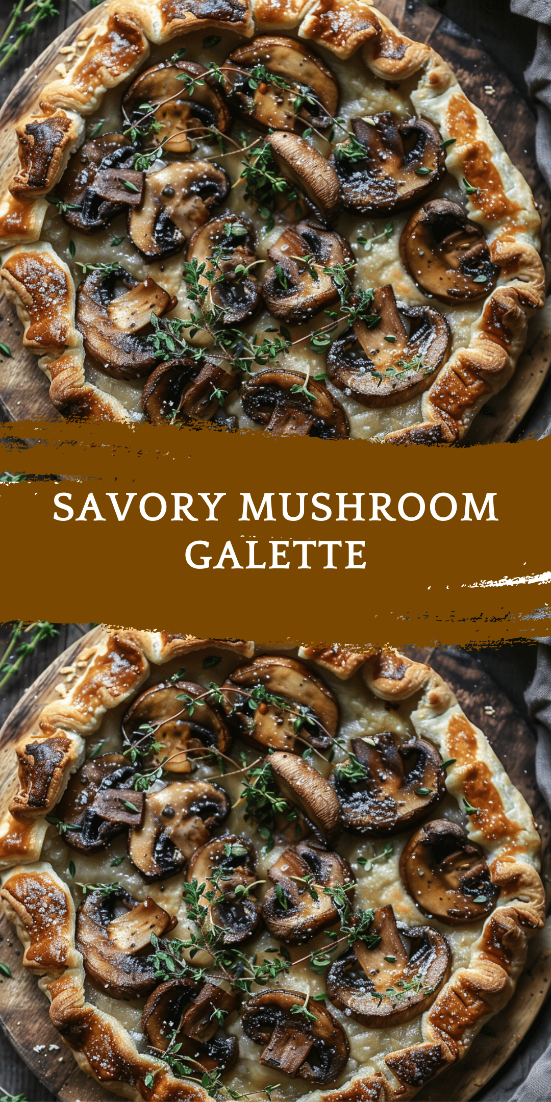 Savory Mushroom Galette | TheFamilyCooking