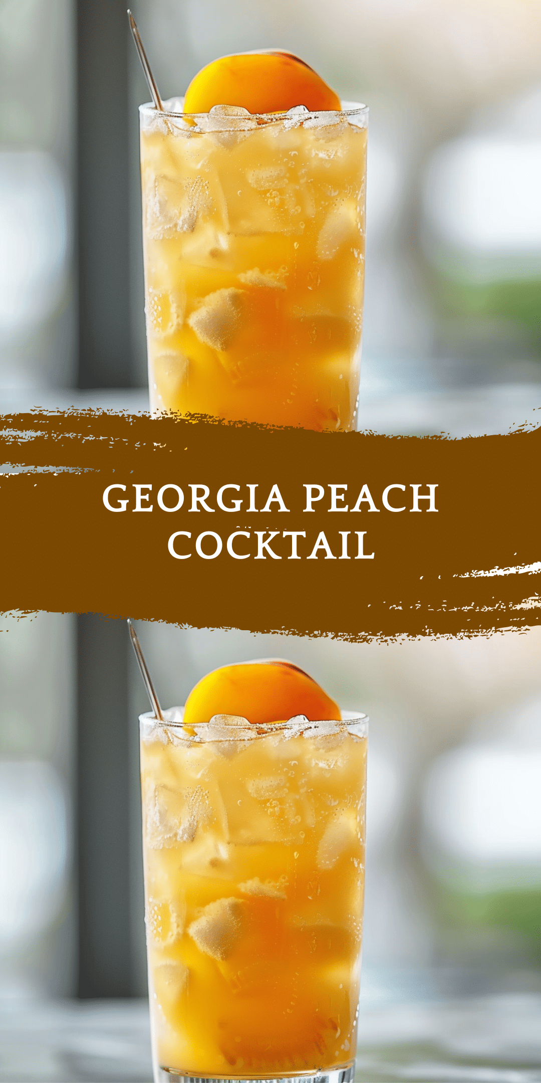 Georgia Peach Cocktail | TheFamilyCooking