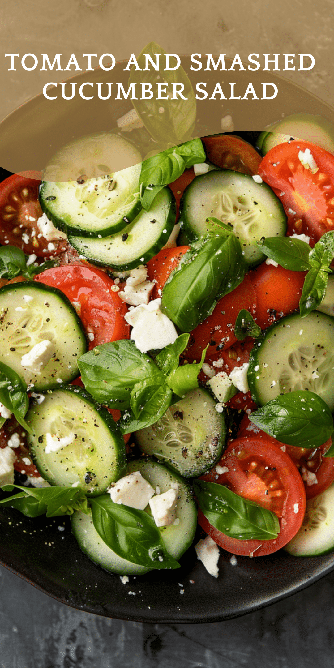 Tomato and Smashed Cucumber Salad | TheFamilyCooking