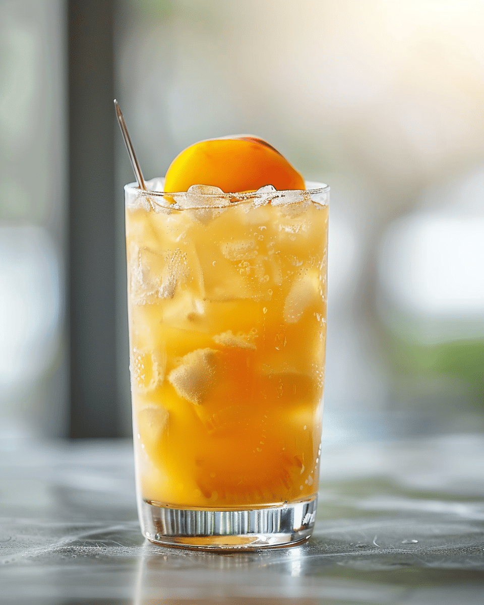 Georgia Peach Cocktail | TheFamilyCooking
