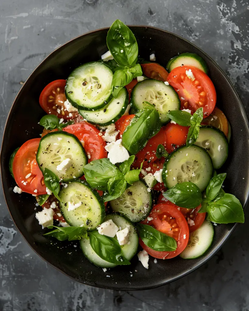 Tomato and Smashed Cucumber Salad | TheFamilyCooking