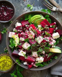 Beet, Avocado and Feta Salad | TheFamilyCooking