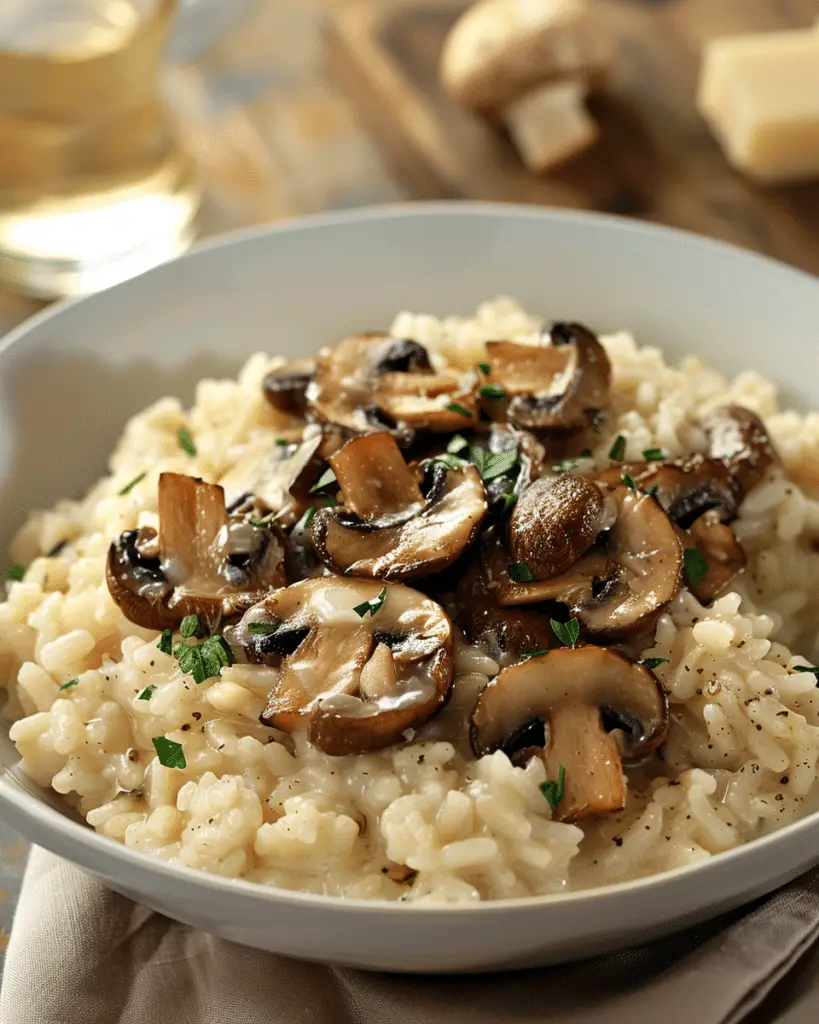 Mushroom Risotto with Beef | TheFamilyCooking