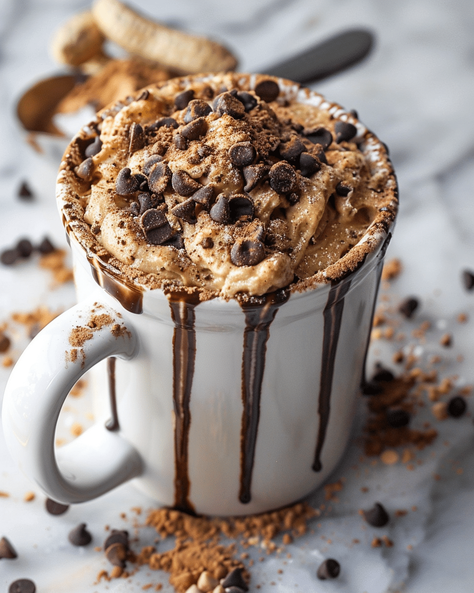 Peanut Butter Mug Cake | TheFamilyCooking