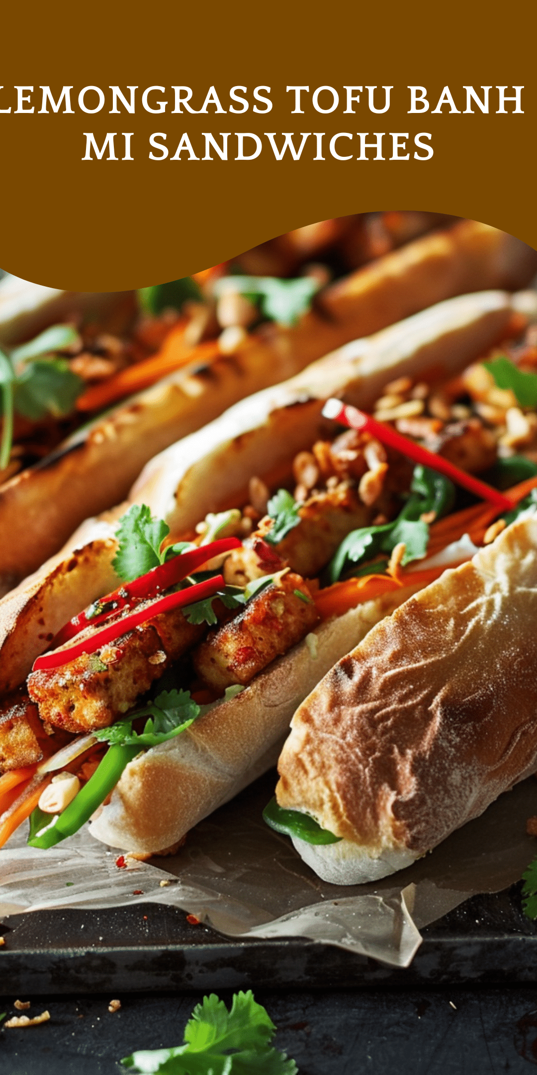 Lemongrass Tofu Banh Mi Sandwiches | TheFamilyCooking