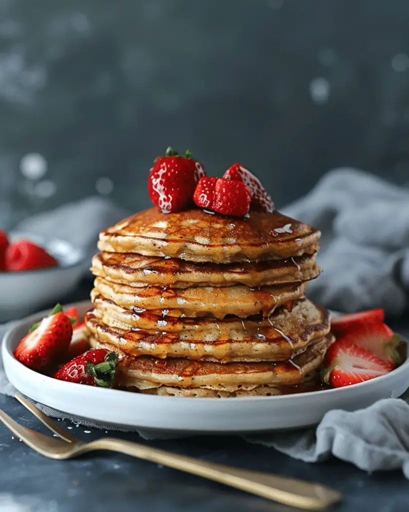 Peanut Butter Pancakes | TheFamilyCooking