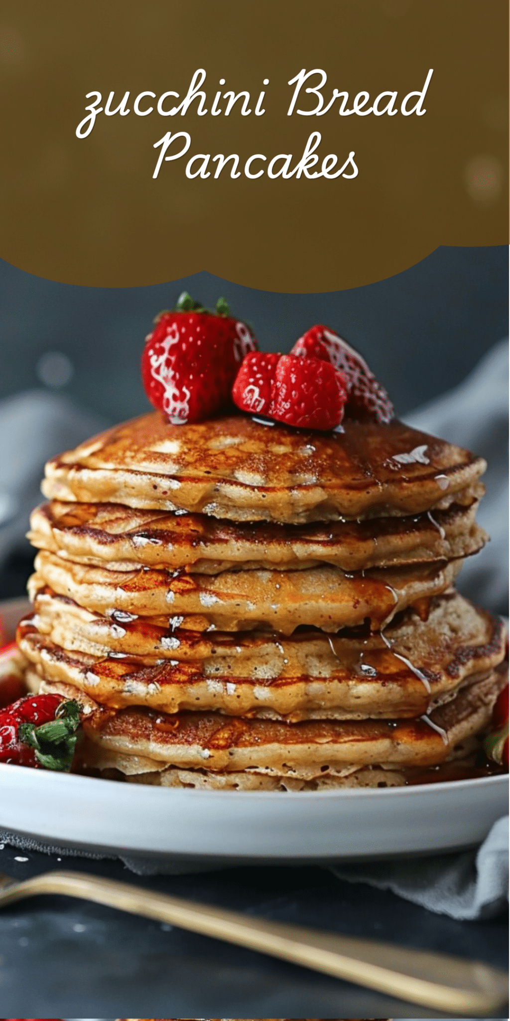 Zucchini Bread Pancakes | TheFamilyCooking