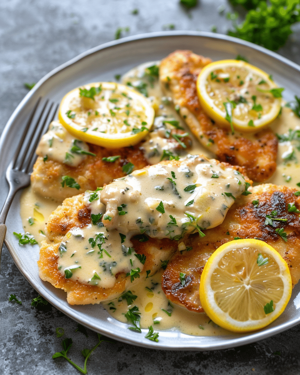 Creamy Lemon Chicken Piccata | TheFamilyCooking