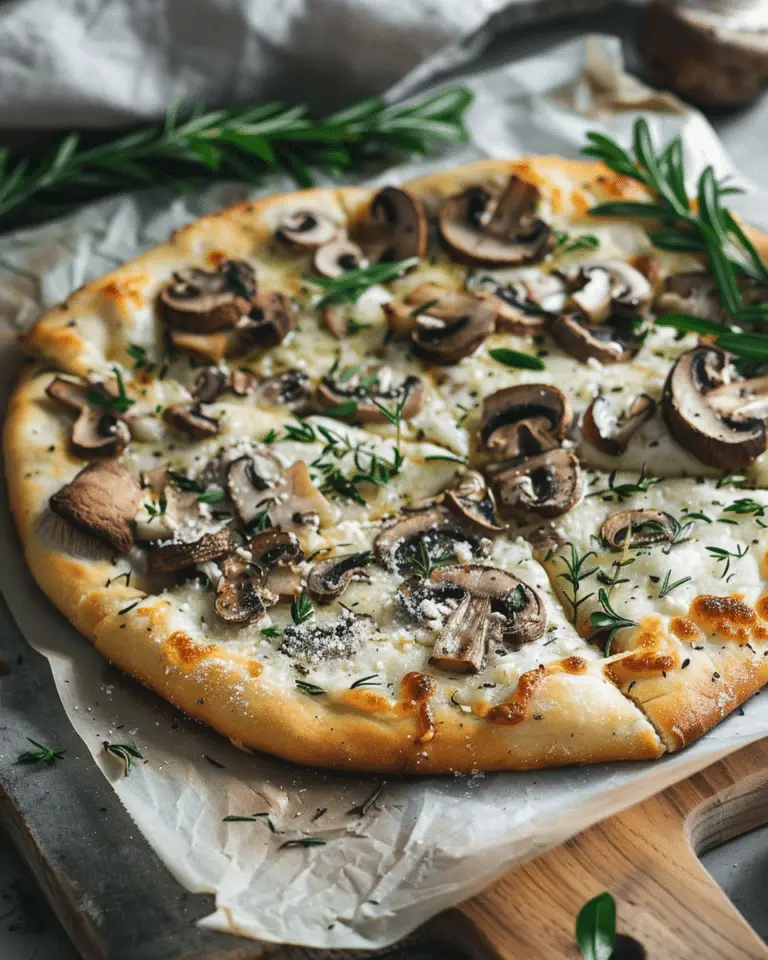Mushroom Pizza | TheFamilyCooking