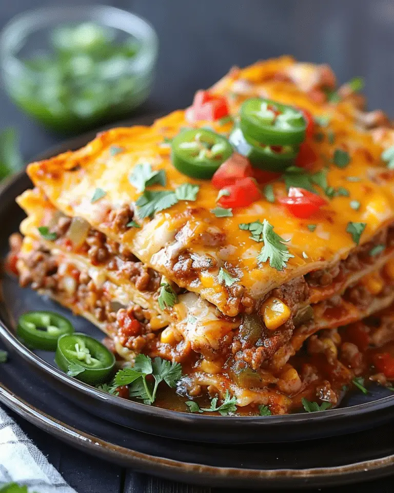Taco Lasagna | TheFamilyCooking