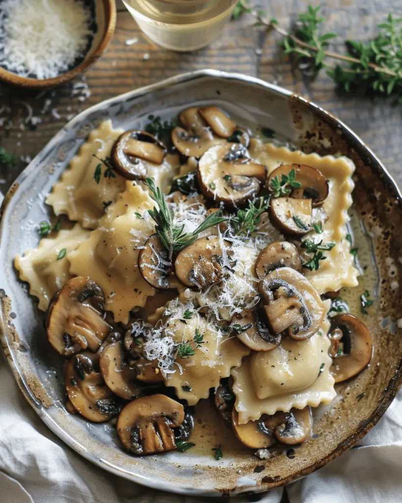 Mushroom Ravioli | TheFamilyCooking