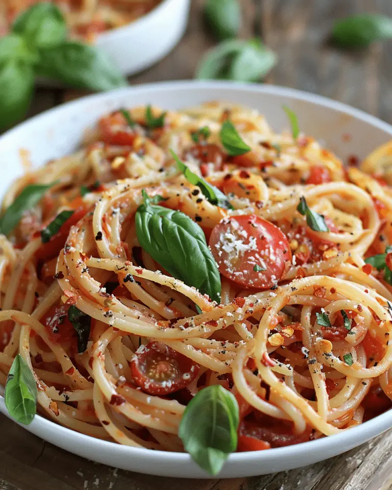 Tomato Basil Linguine | TheFamilyCooking