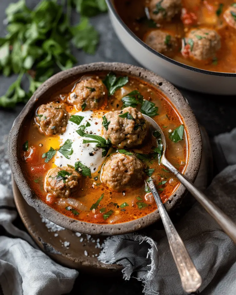Romanian Meatball Soup | TheFamilyCooking