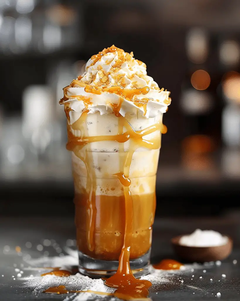 Salted Caramel Cold Foam Cold Brew Recipe | TheFamilyCooking