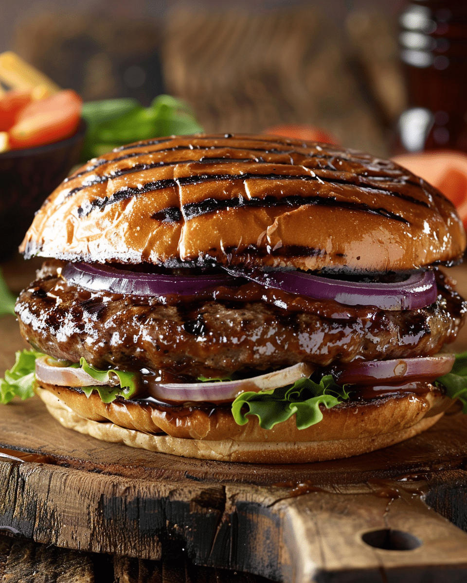 Easy Grilled Cola Burgers | TheFamilyCooking
